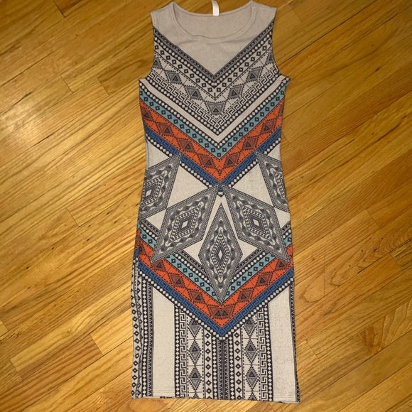 Dresses | Sleeveless Tribal Print Sheath Dress | Poshmark